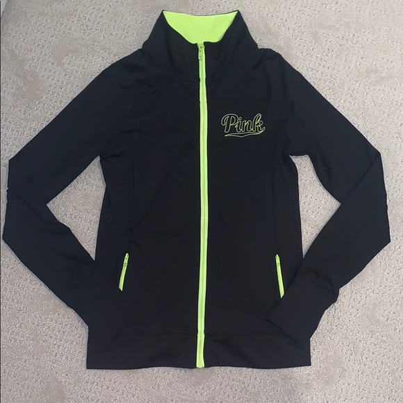 PINK Victoria's Secret | Jackets & Coats | Vs Pink Workout Jacket ...